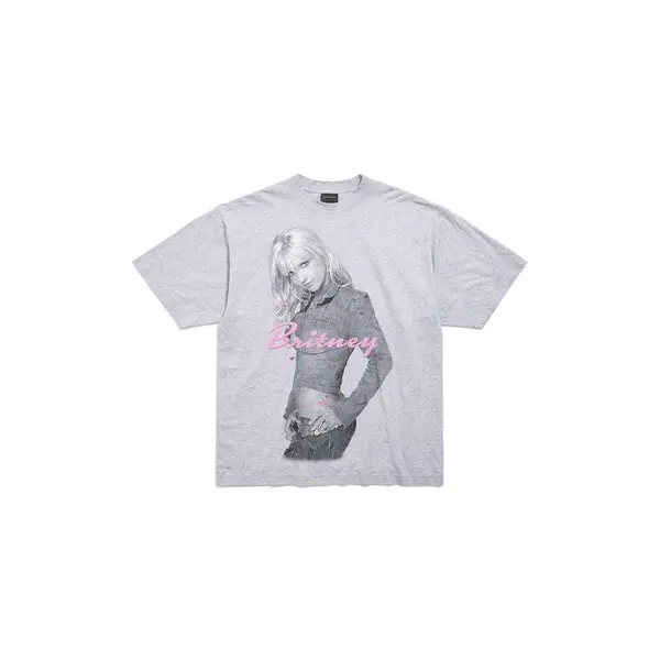 Balenciaga Britney Spears Series T-Shirt - Grey & Silver
